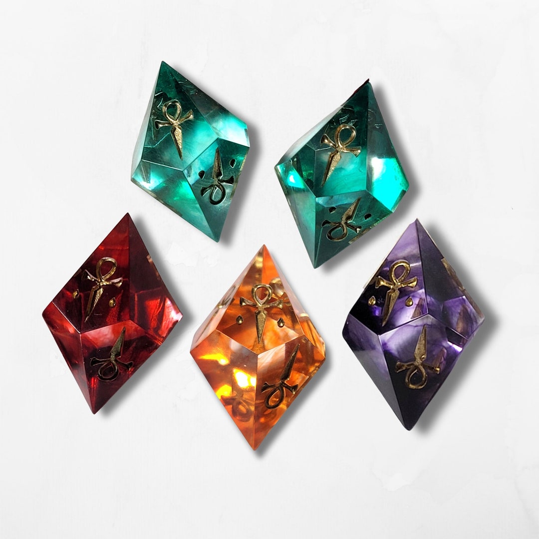 Single Customisable Vampire the Masquerade Dice Sharp Edged D10s Misty ...