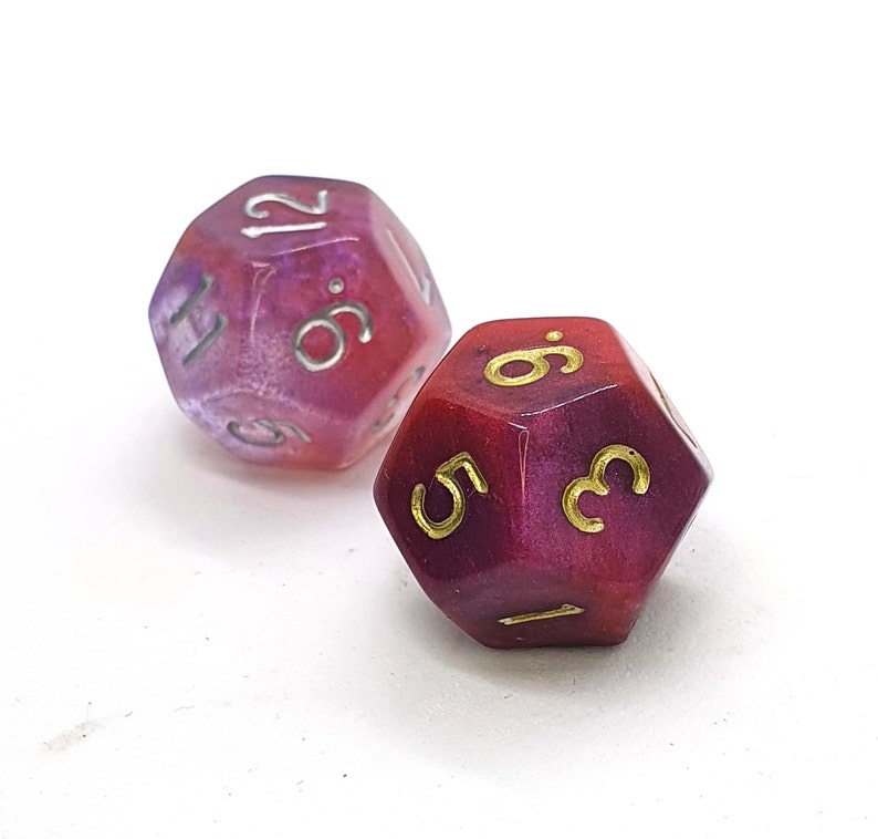 Customisable D12 Dice DND Boardgame Glitter Shimmer Sparkle - Etsy