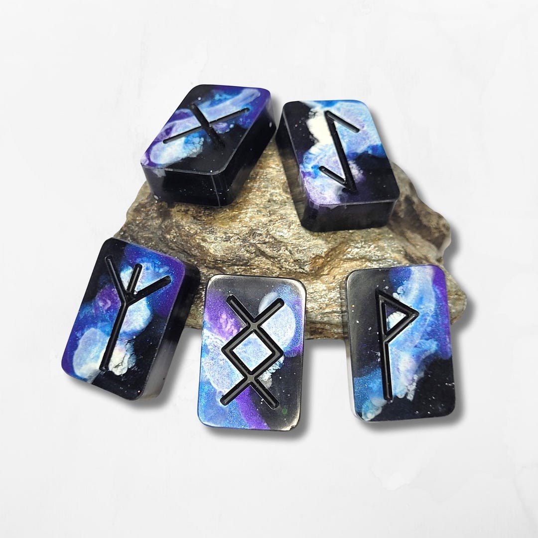 25 Galaxy Elder Futhark Runes Shimmery Space Milkyway Celestial Cosmos ...