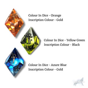 Single Customisable Vampire the Masquerade Dice Sharp Edged D10s Misty ...