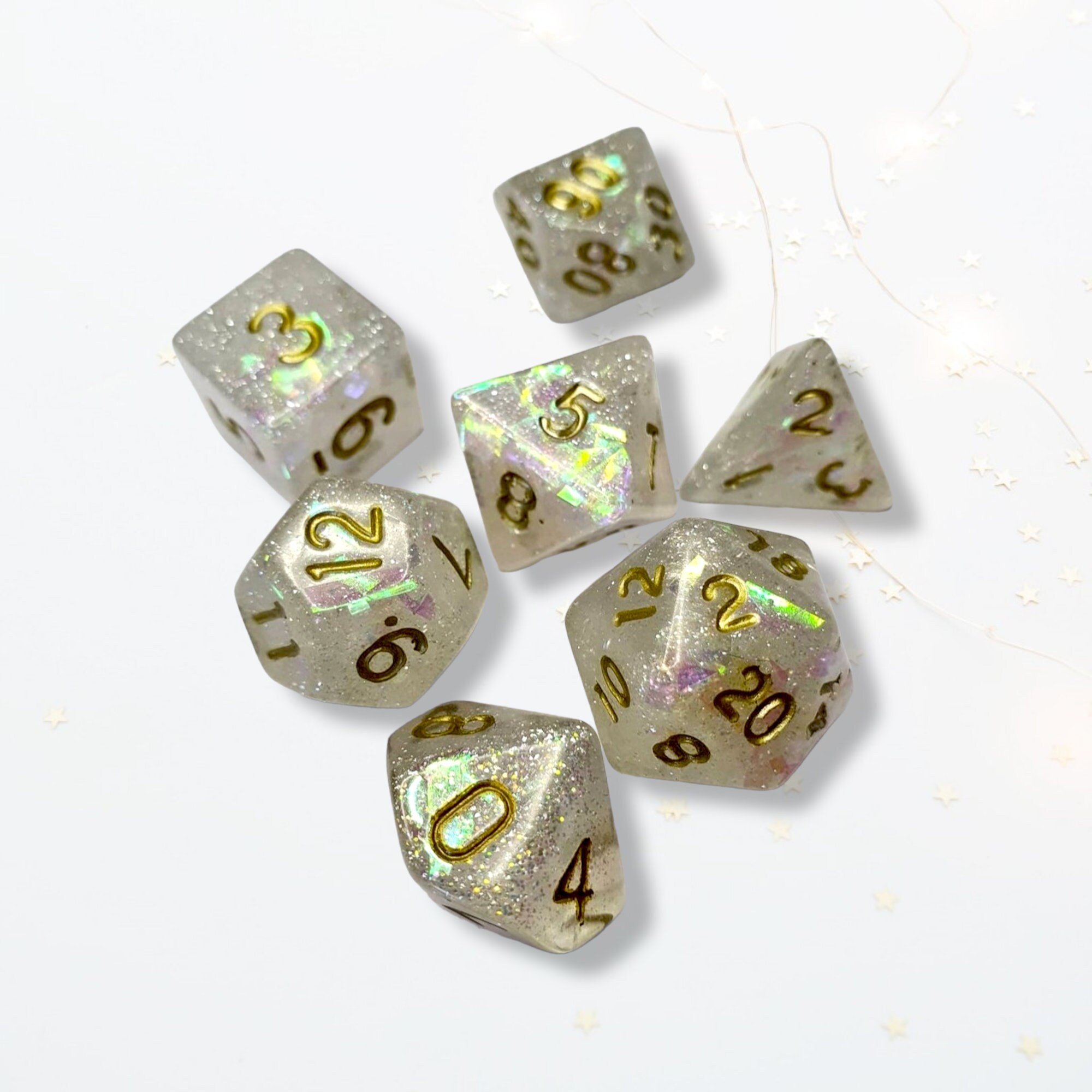7 Holographic DND Dice Dungeons and Dragons Boardgames - Etsy