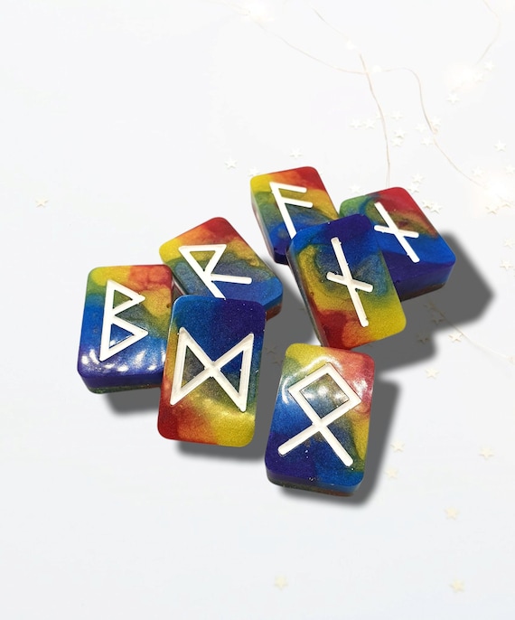 25 Elder Futhark Runes Rainbow Weather Earth Nature Kids - Etsy