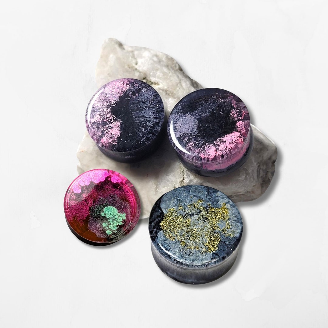 Customisable Plugs Double Flared 12 to 50mm Many Colours Available ...