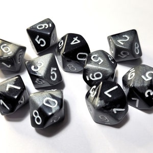 Customisable D10 DND Dice Dungeons and Dragons Boardgames Tabletop ...