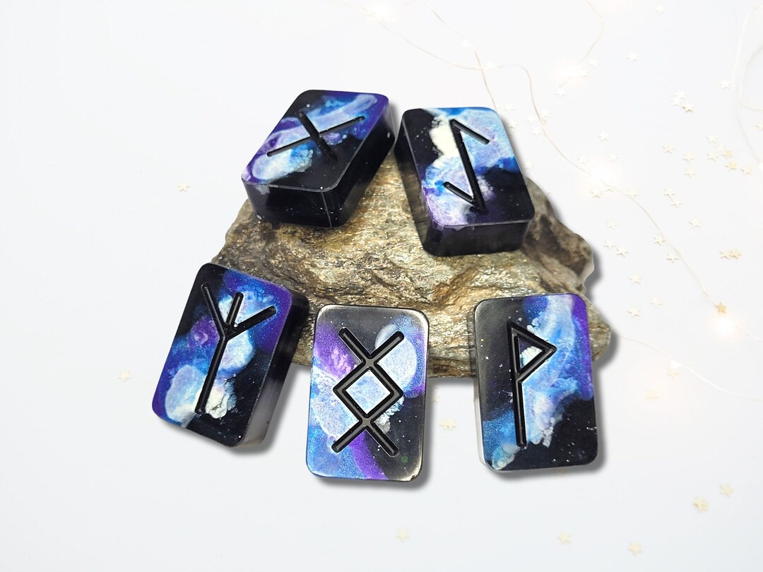 25 Galaxy Elder Futhark Runes Shimmery Space Milkyway Celestial Cosmos ...