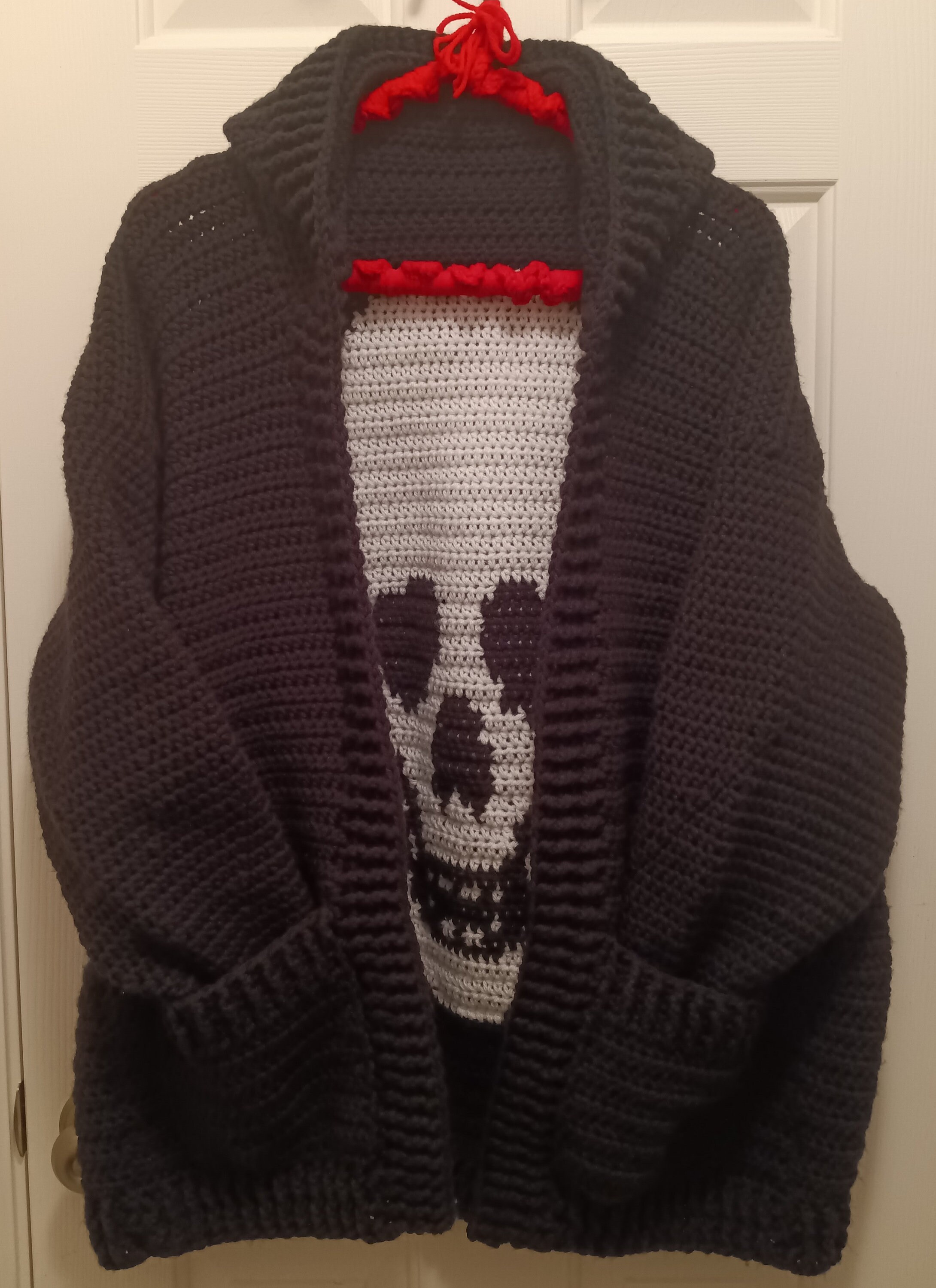 Crochet Skull Cardigan - Etsy