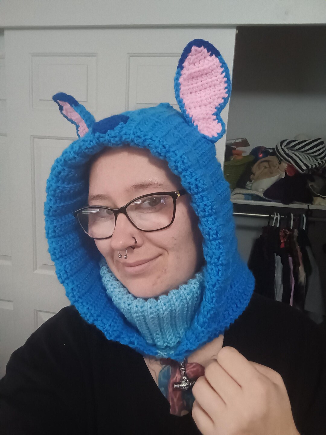 Stitch Balaclava Hood - Etsy