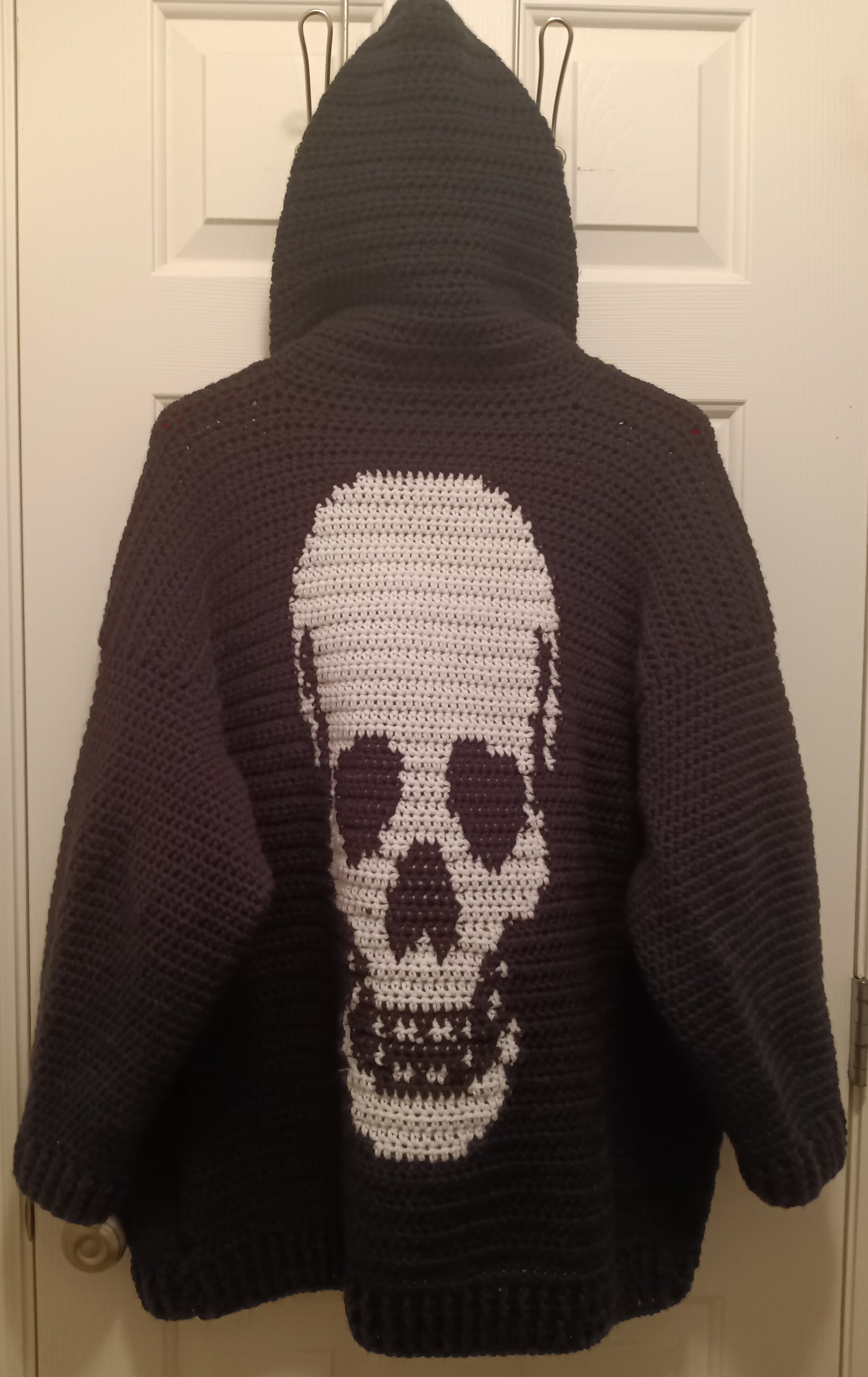 Crochet Skull Cardigan - Etsy