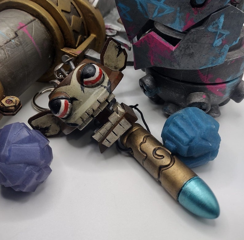 Monkey Bomb or Jinx Bullet Keychain Inspired by Arcane TV - Etsy