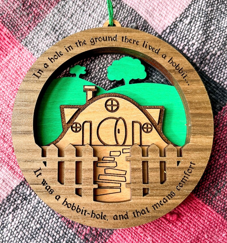 Digital Cut Files LOTR Hobbit Hole Christmas Tree Ornament - 3 Layers ...