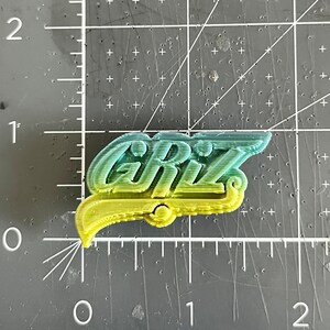 Griz Croc Charm - 3D Printed Rainbow Gradient - Etsy