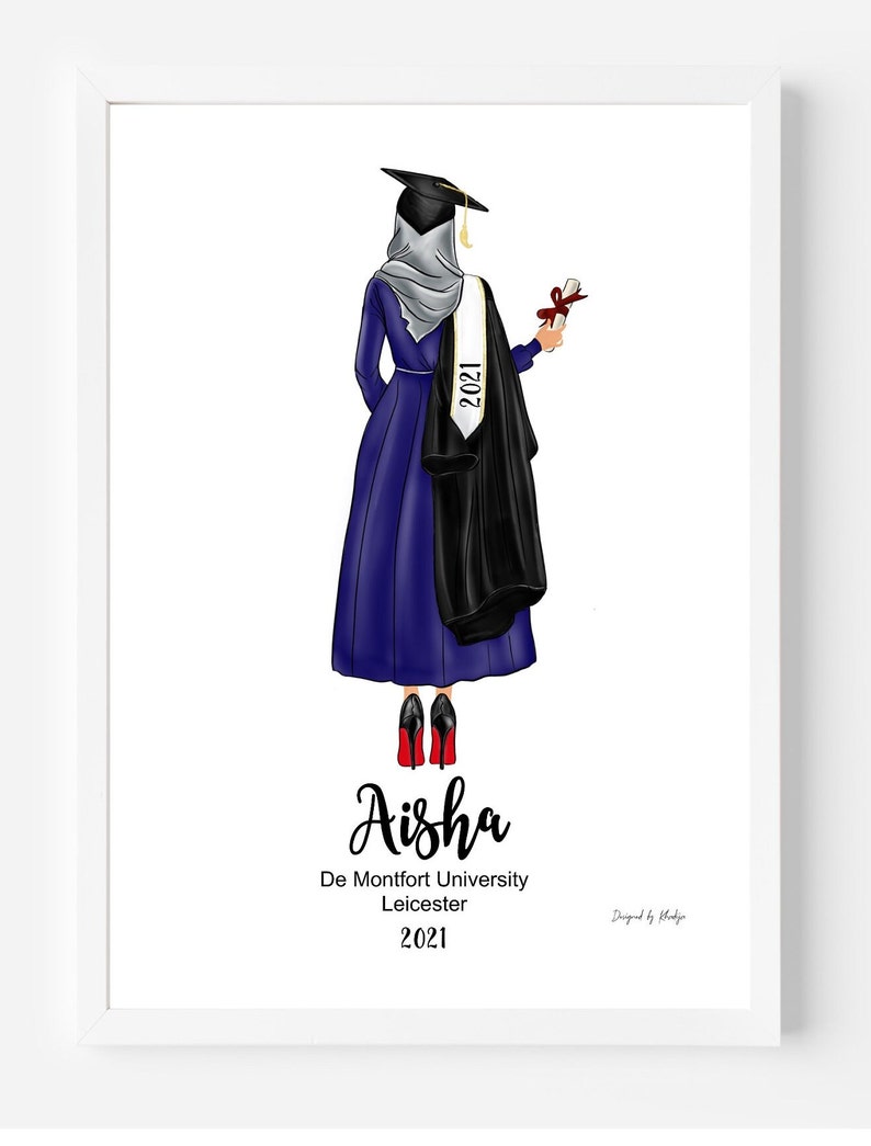 Graduation Print Islamic Quote Success Personalised Gift Celebration ...