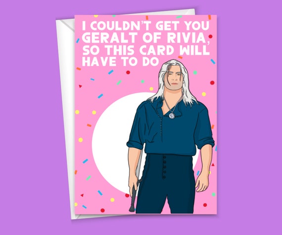 The Witcher Birthday Card, Happy Birthday Hmm.. Geralt of Rivia Card ...