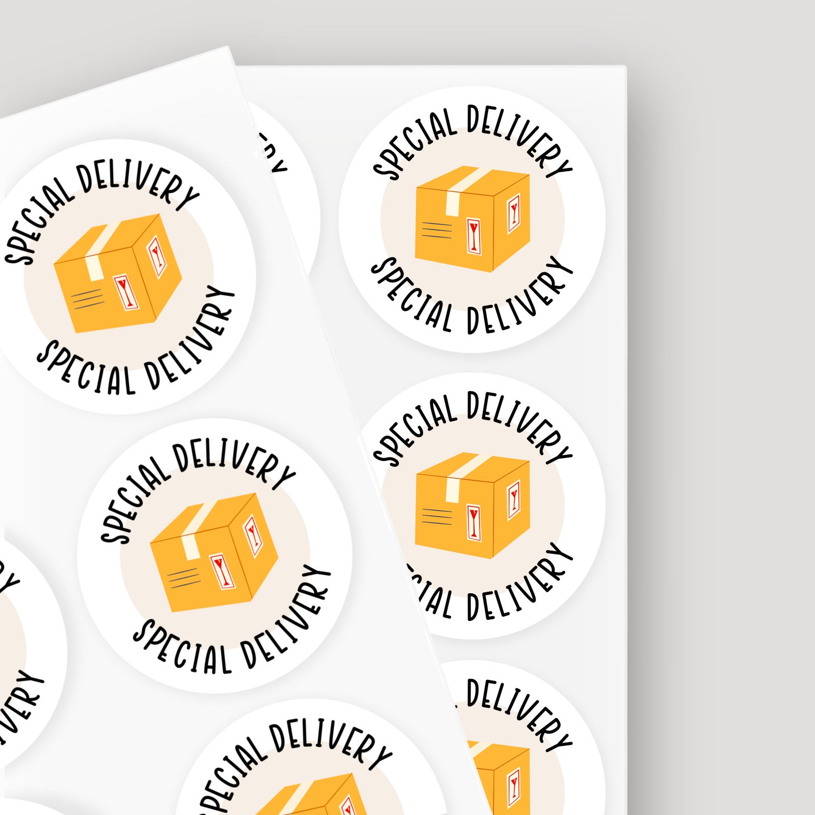 Special Delivery Stickers Parcel Sticker Sheet Small | Etsy