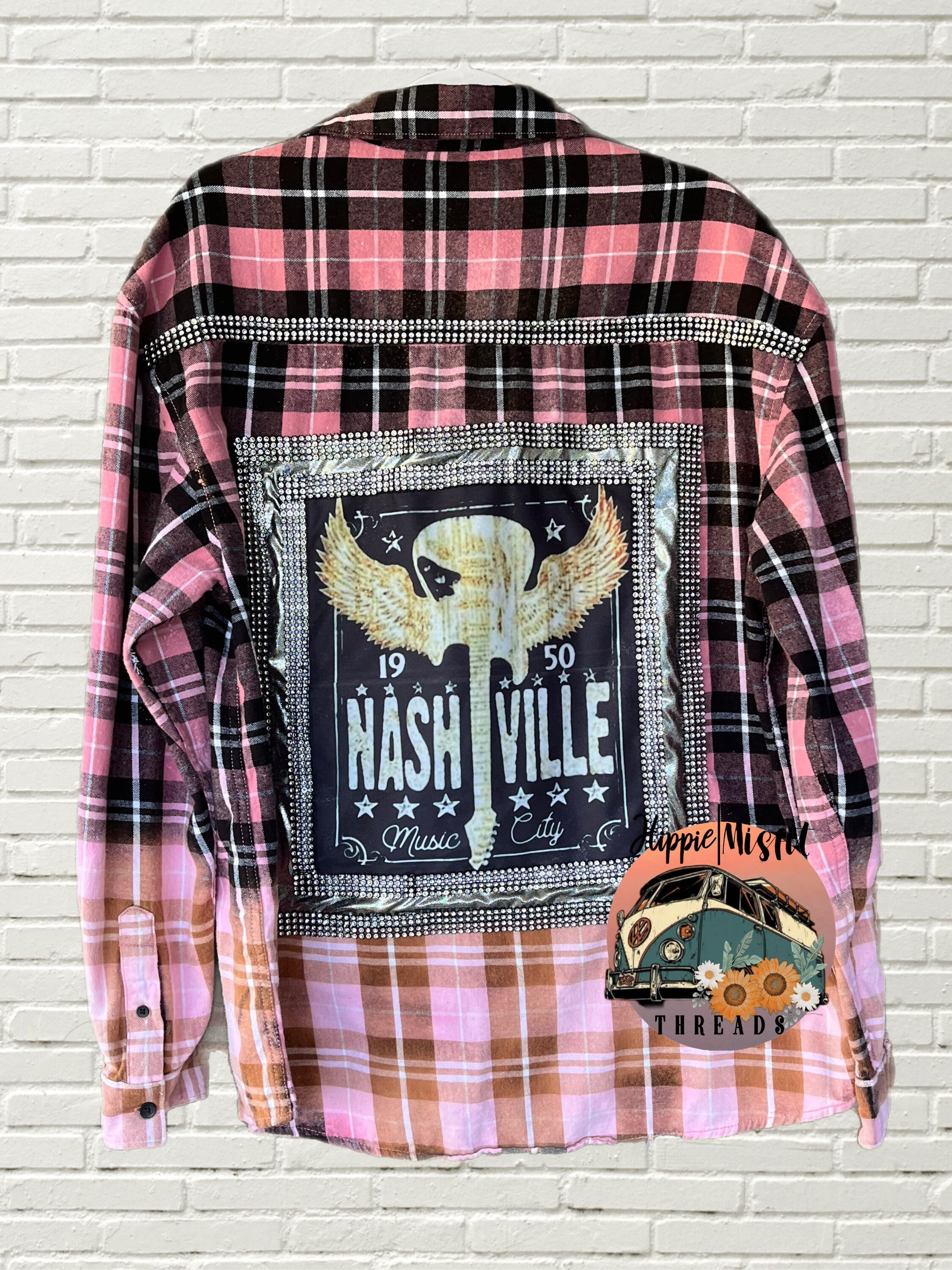 Nashville Custom Flannel Shirt Flannel Shirt Distressed - Etsy