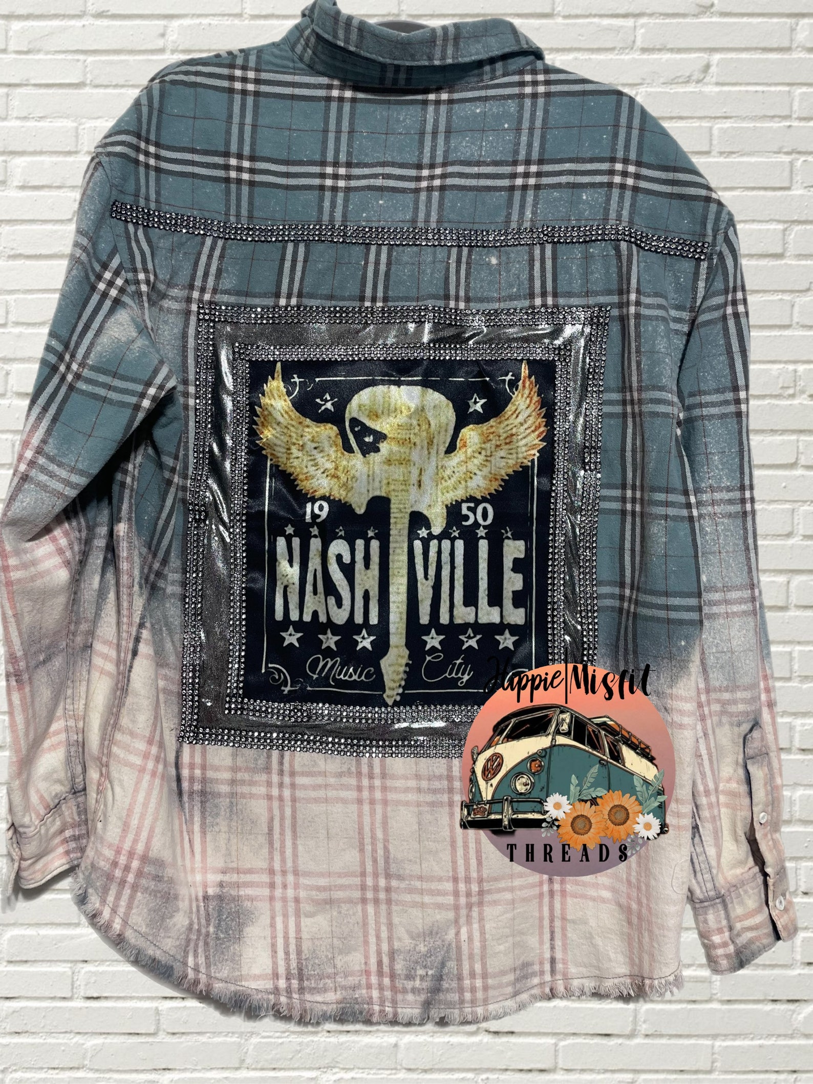 Nashville Custom Flannel Shirt Flannel Shirt Distressed - Etsy