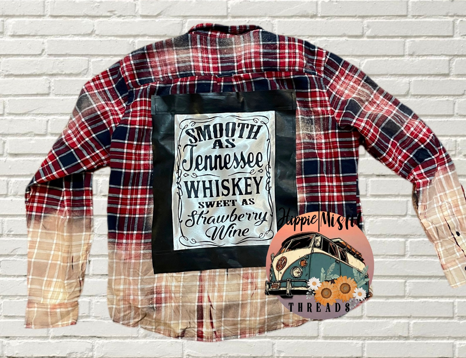 Bleached Distressed Flannels, Bleach Shirt, Christmas Apparel, Gifts ...