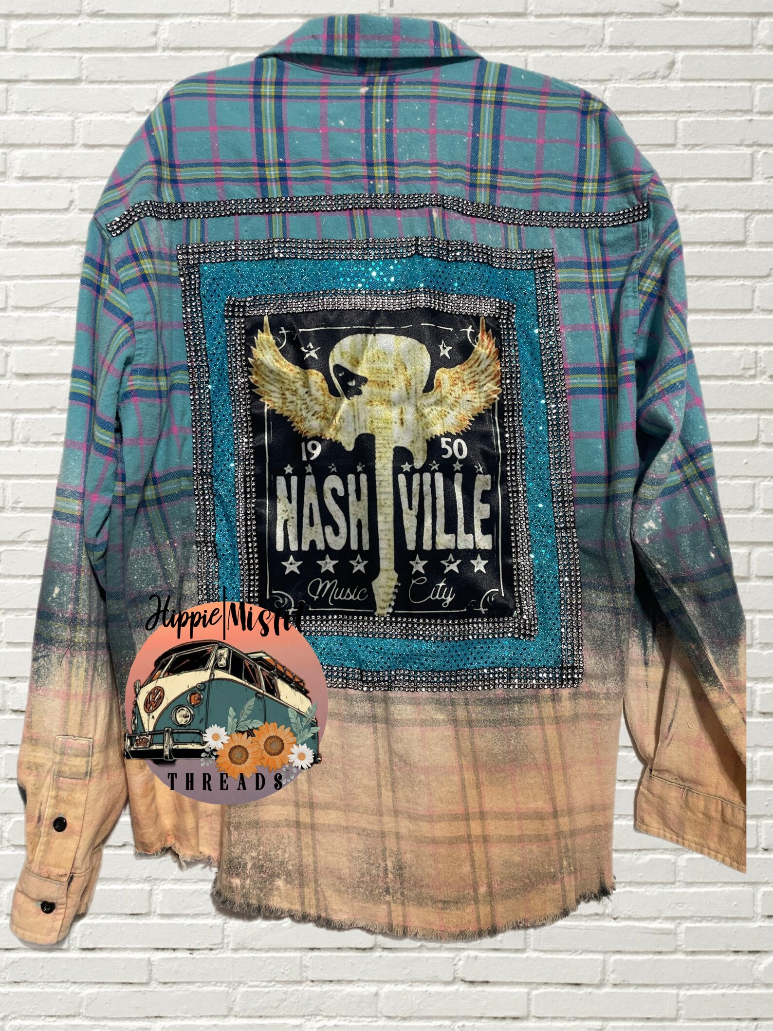 Nashville Custom Flannel Shirt Flannel Shirt Distressed - Etsy