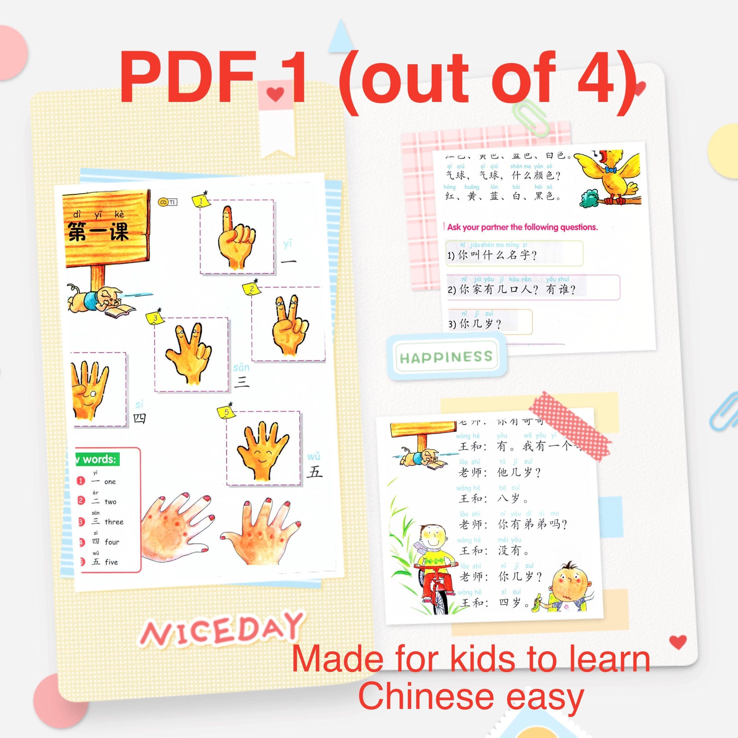 Chinese Made Easy Kids Learn Chinese PDF1 With Audios - Etsy