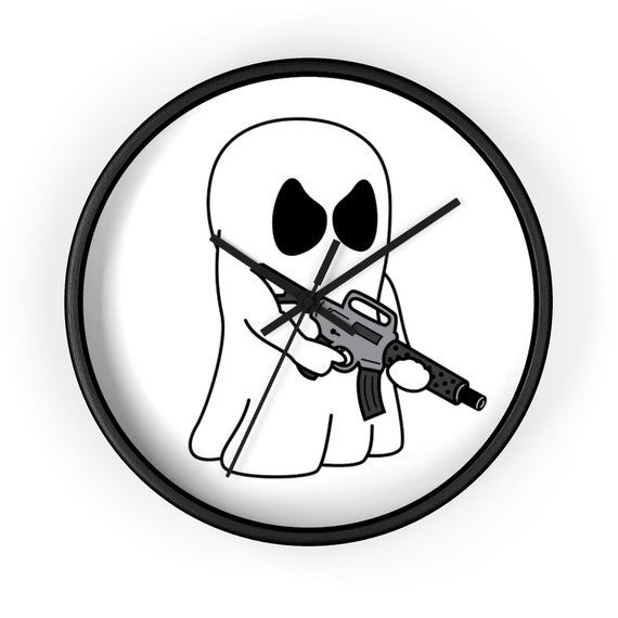 Ghost Gun Wall Clock - Etsy