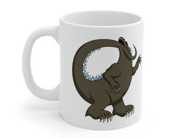 Ceramic Godzilla Mug - Etsy
