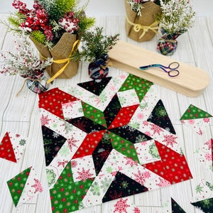 Shining Star Quilt Block Pattern | HST Quilt (PDF Download) | Holiday ...