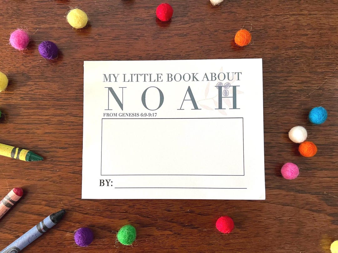 Noah Make Your Own Book, My Little Book of Noah, Genesis Activity, Kid ...