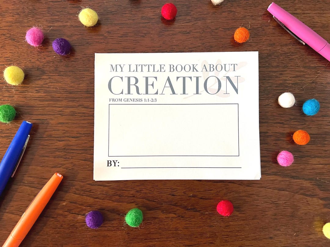 Creation Create Your Own Book, My Little Book of Creation, Genesis ...