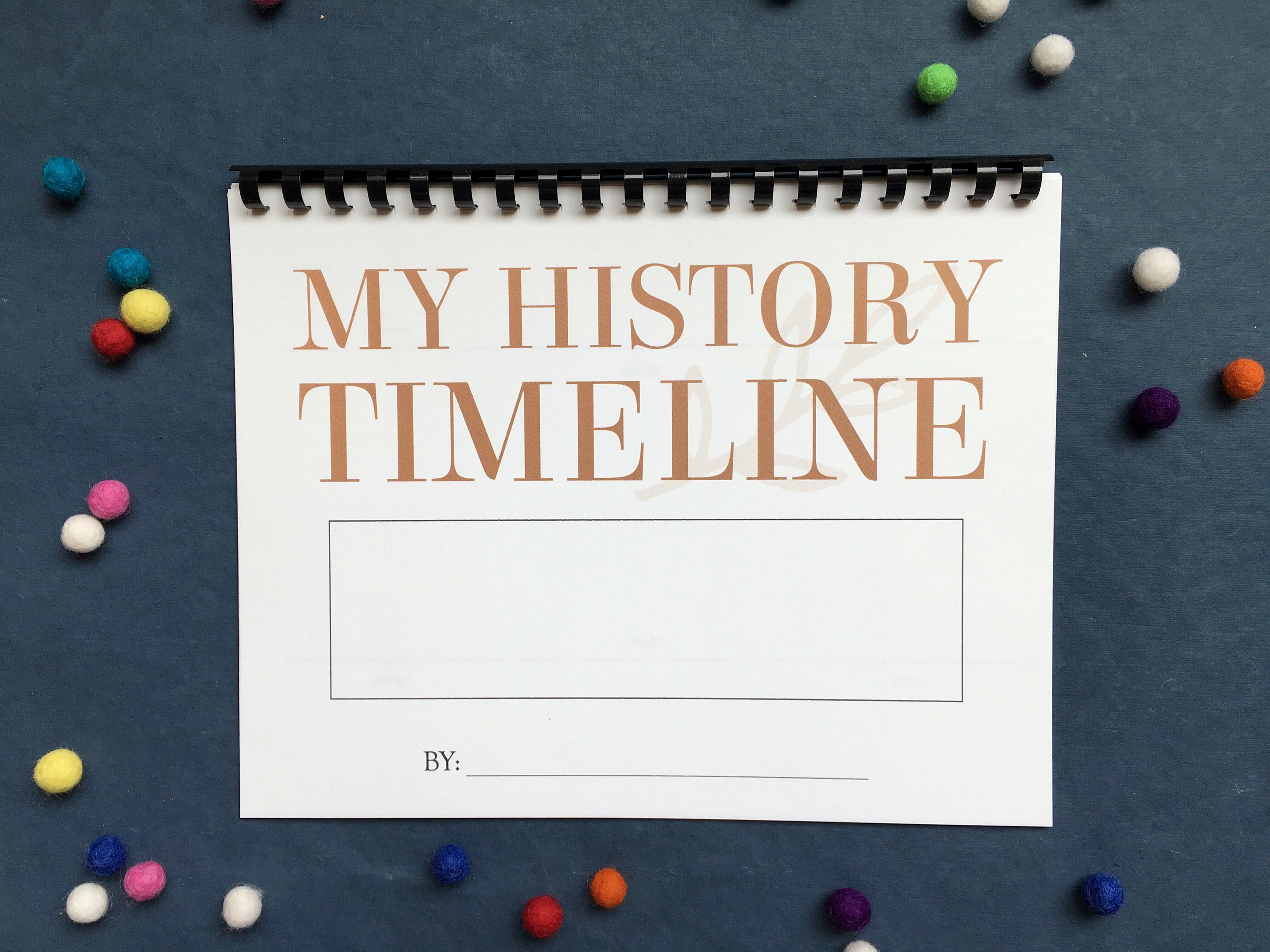 History Timeline, Book of Centuries, Wall or Book Printable (Download ...