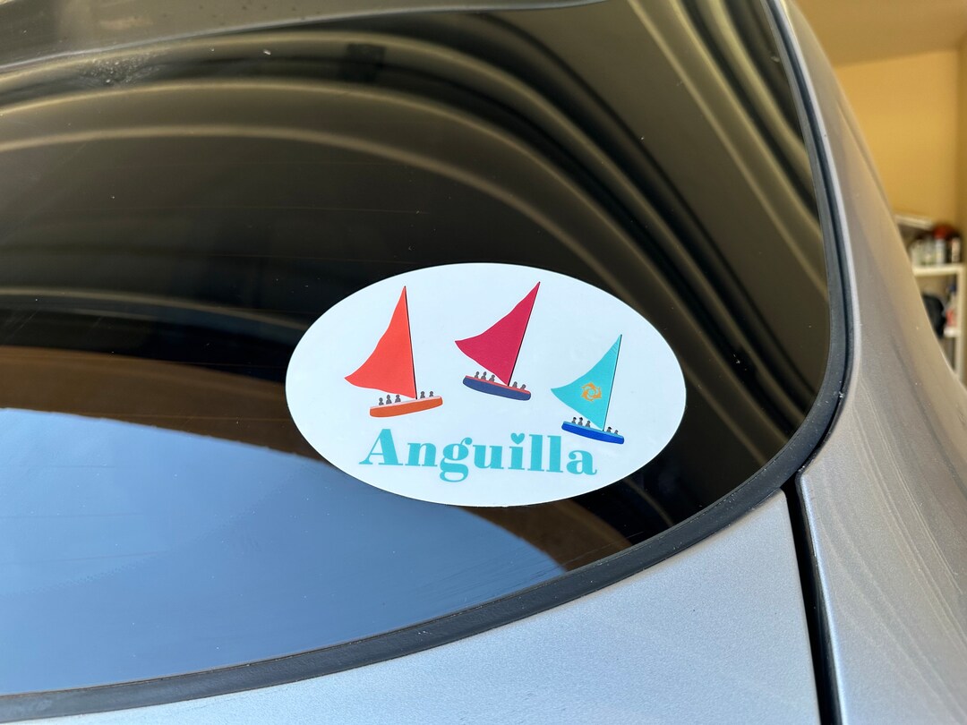 Anguilla Boat Races Sticker - Etsy