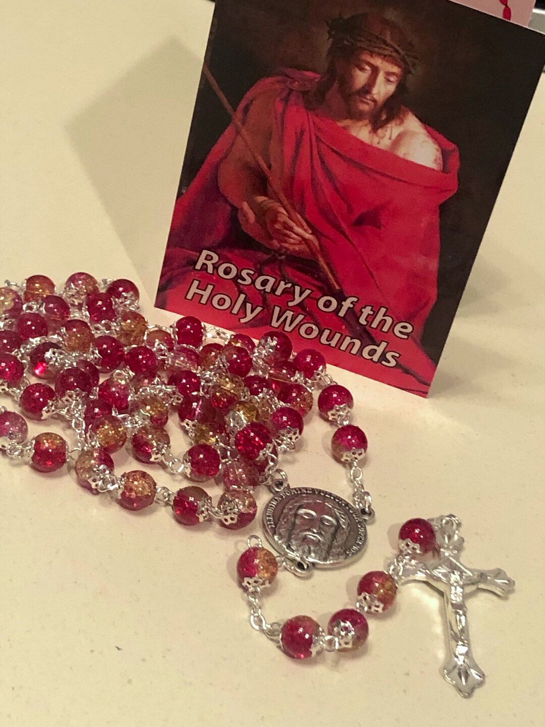 Rosary of the Holy Wounds - Holy Face of Jesus - Etsy