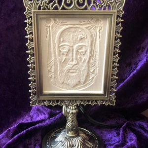 Holy Face of Jesus Porcelain Lithophane (19th C Throwback) - Veronica's ...