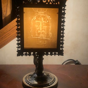 Holy Face of Jesus Porcelain Lithophane (19th C Throwback) - Shroud of ...