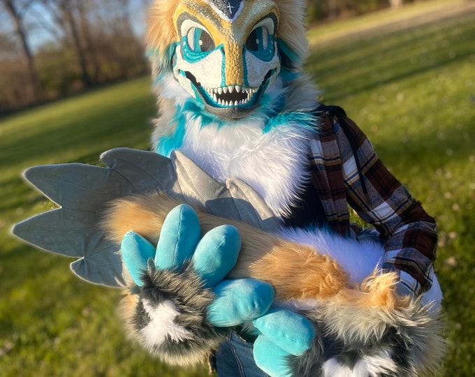 Dino Mask Partial Premade Fursuit - Etsy