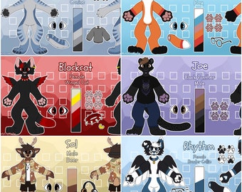 Reference Sheet Commissions - Etsy
