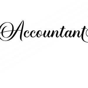 Accountant Svg, Customize the Color and Size to Fit Your Need(s ...