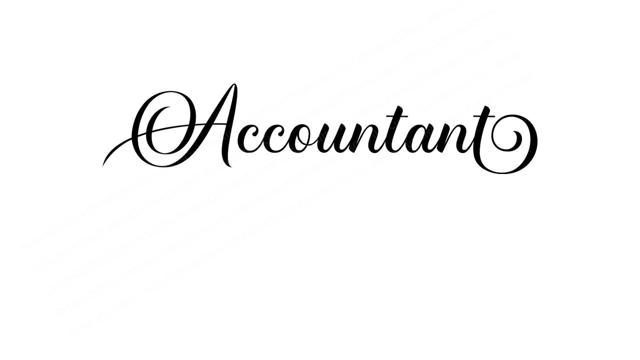 Accountant Svg, Customize the Color and Size to Fit Your Need(s ...