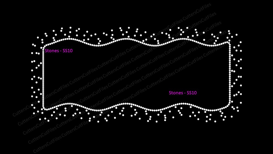 Rhinestone Scatter Svg SS10 Scatter Svg Lightly Scattered Stones ...