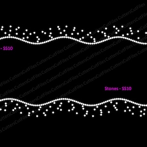 Rhinestone Scatter Svg | SS10 | Scatter Svg | Lightly Scattered Stones ...