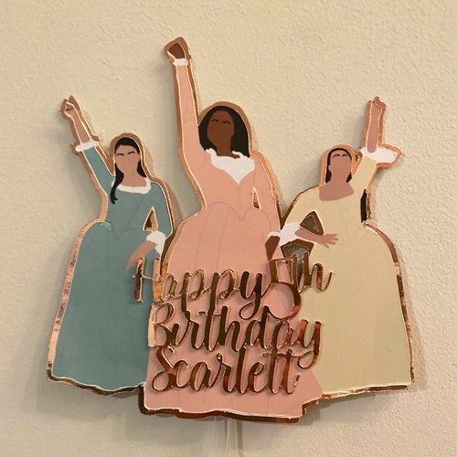 Inspired Hamilton Custom Personalized Birthday Cake Topper - Etsy