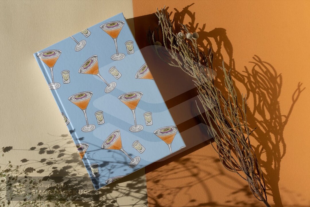 PERSONALISED NOTEBOOKS Cocktail Print Journal Notebook - Etsy