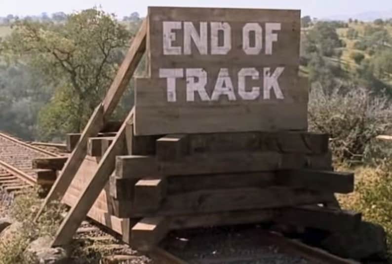 End of Track Barricade for Back to the Future 3 Delorean Models - Etsy
