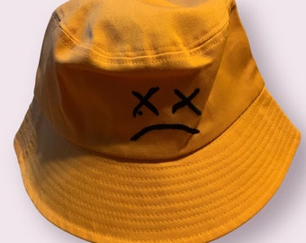 Smiley Face Bucket Hat, Summer Hat, Hat With Smiley Face, Trendy, Happy ...
