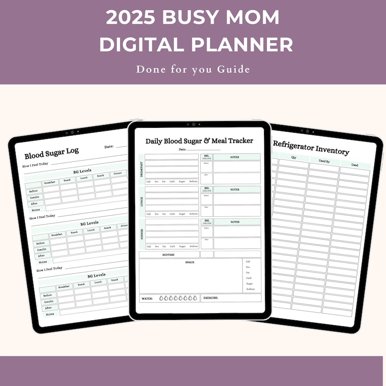 2025 Meal Planner Meal Plan, Food Diary, Daily Menu, Grocery List ...