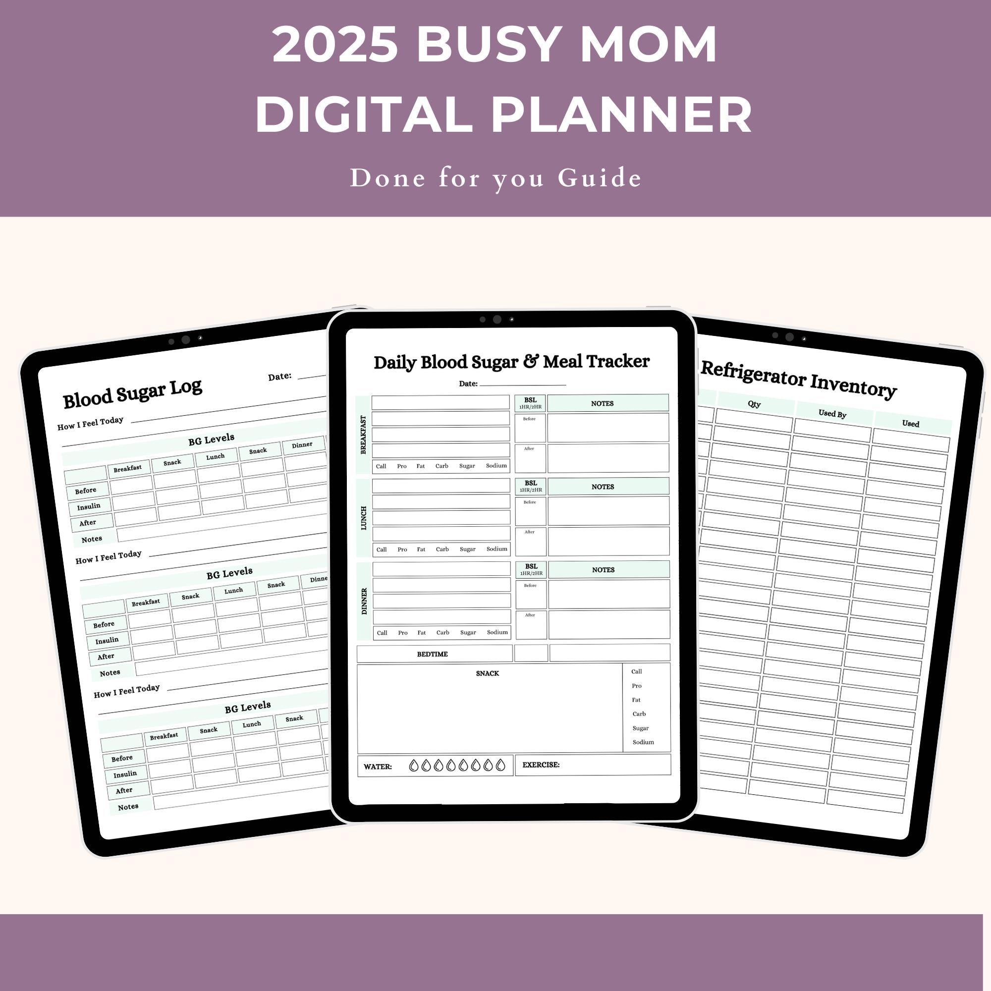 2025 Meal Planner Meal Plan, Food Diary, Daily Menu, Grocery List ...
