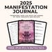 2025 Manifestation Journal Aesthetic Minimalistic Daily Dream Life ...