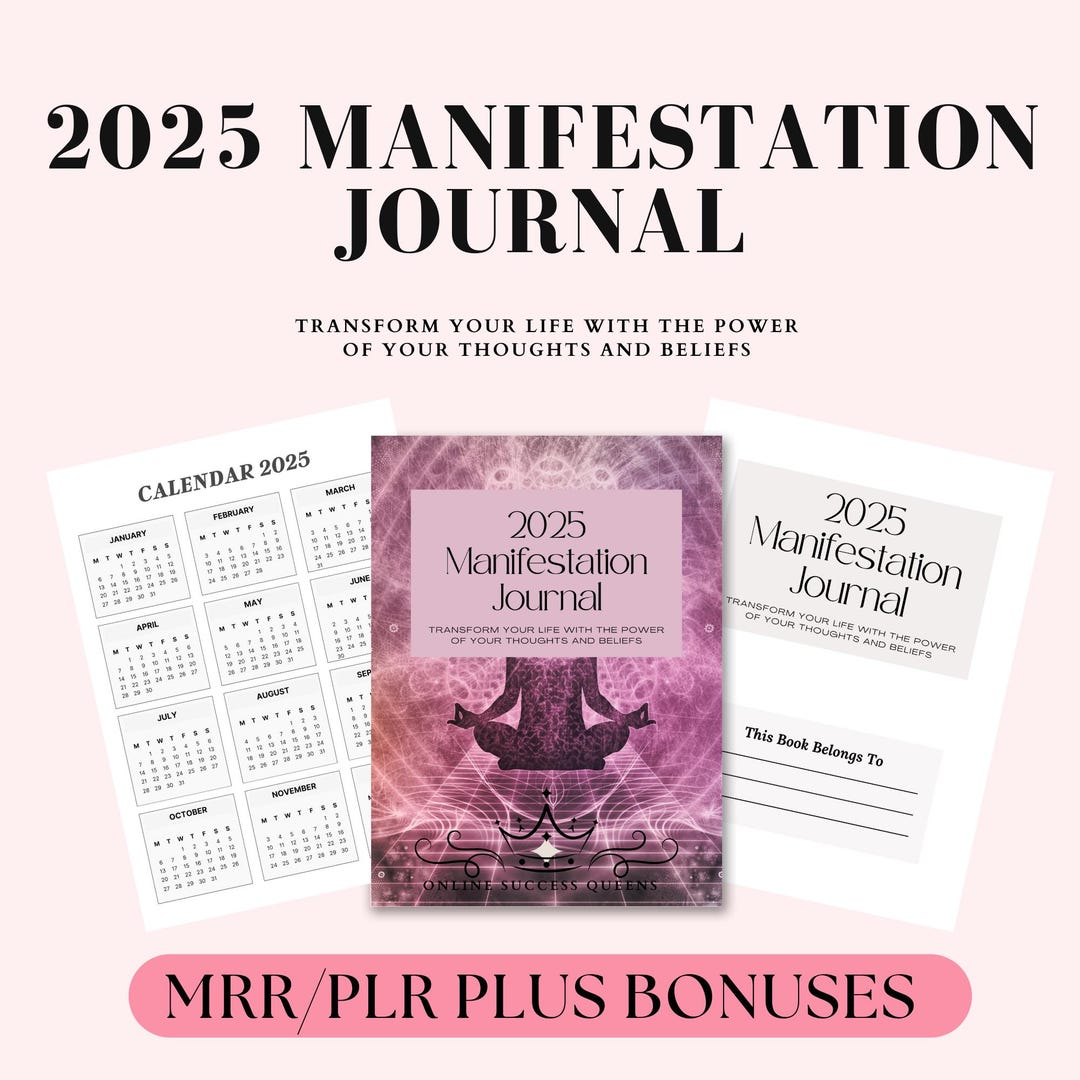 2025 Manifestation Journal Aesthetic Minimalistic Daily Dream Life ...