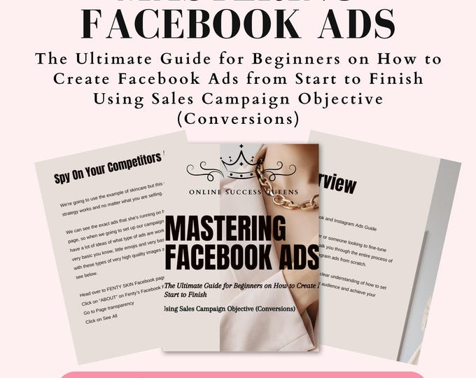 Mastering Facebook Ads , Instagram Ads Guide Meta Ad Guide Mastering ...