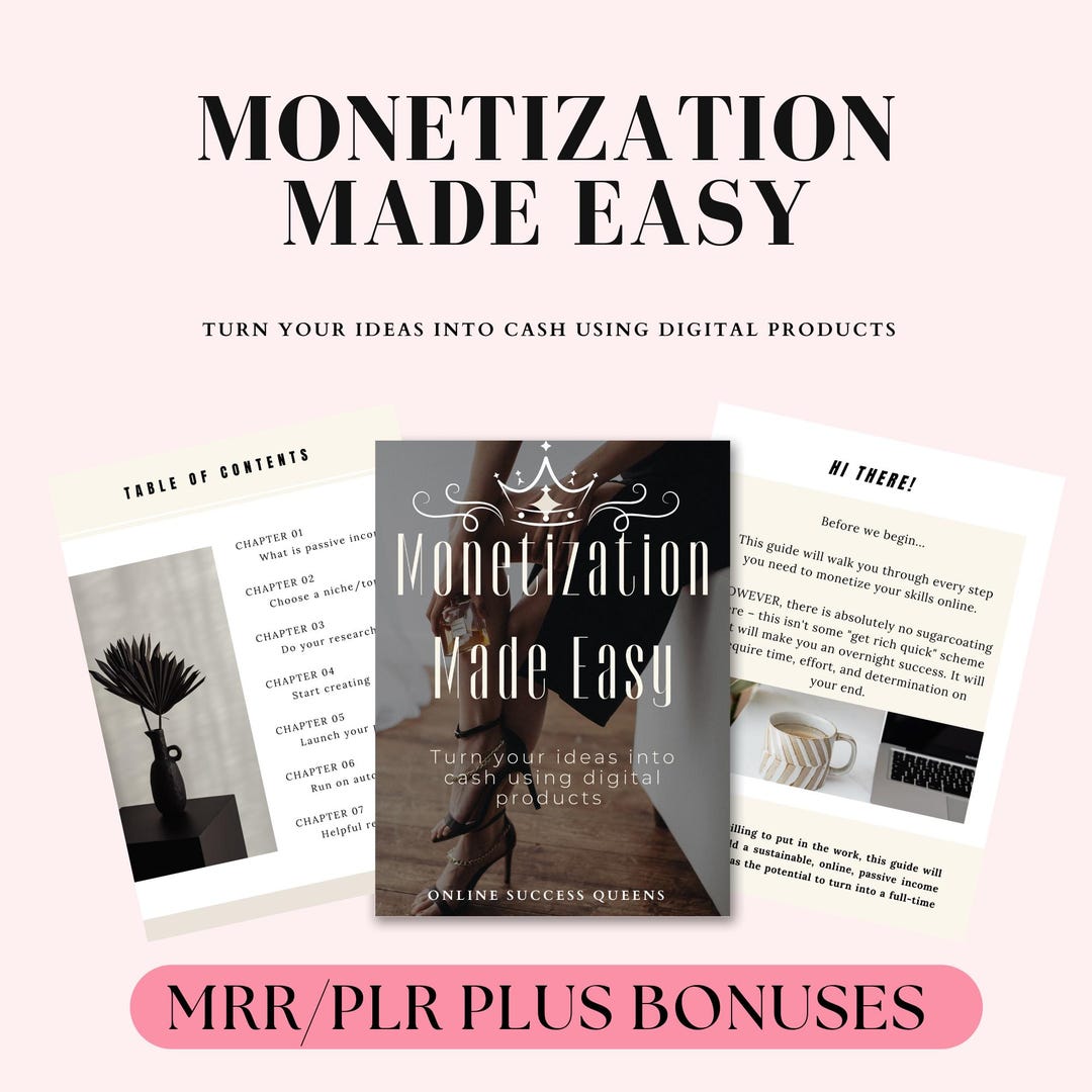 Monetization Made Easy, Step-by-step Guide to Creating Passive Income ...