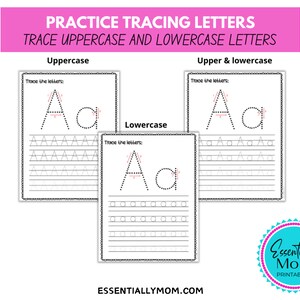 Alphabet Letter Tracing, Kindergarden Handwriting Practice, Uppercase ...